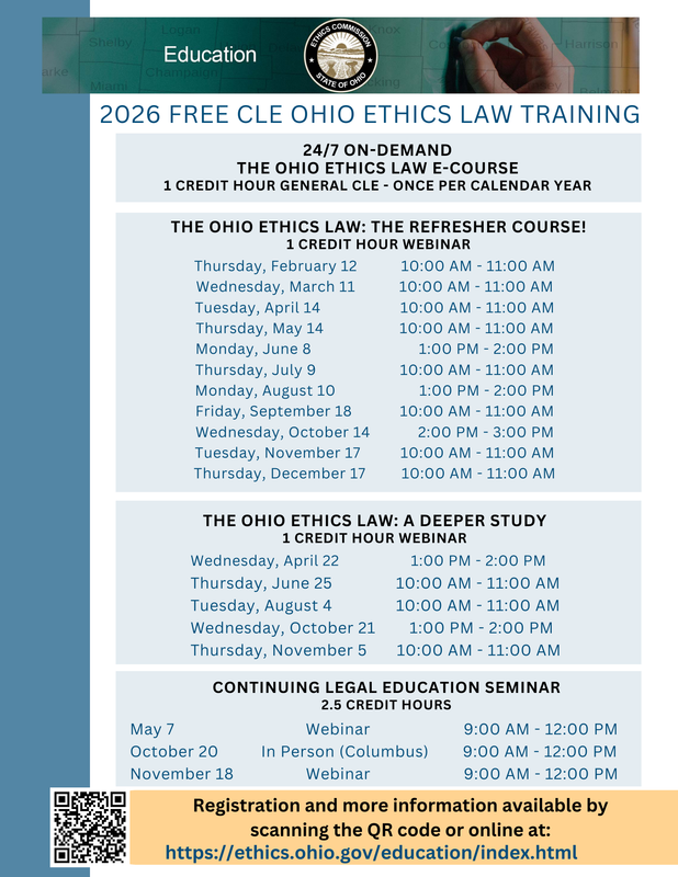 Free Ohio Continuing Legal Education (CLE) Classes